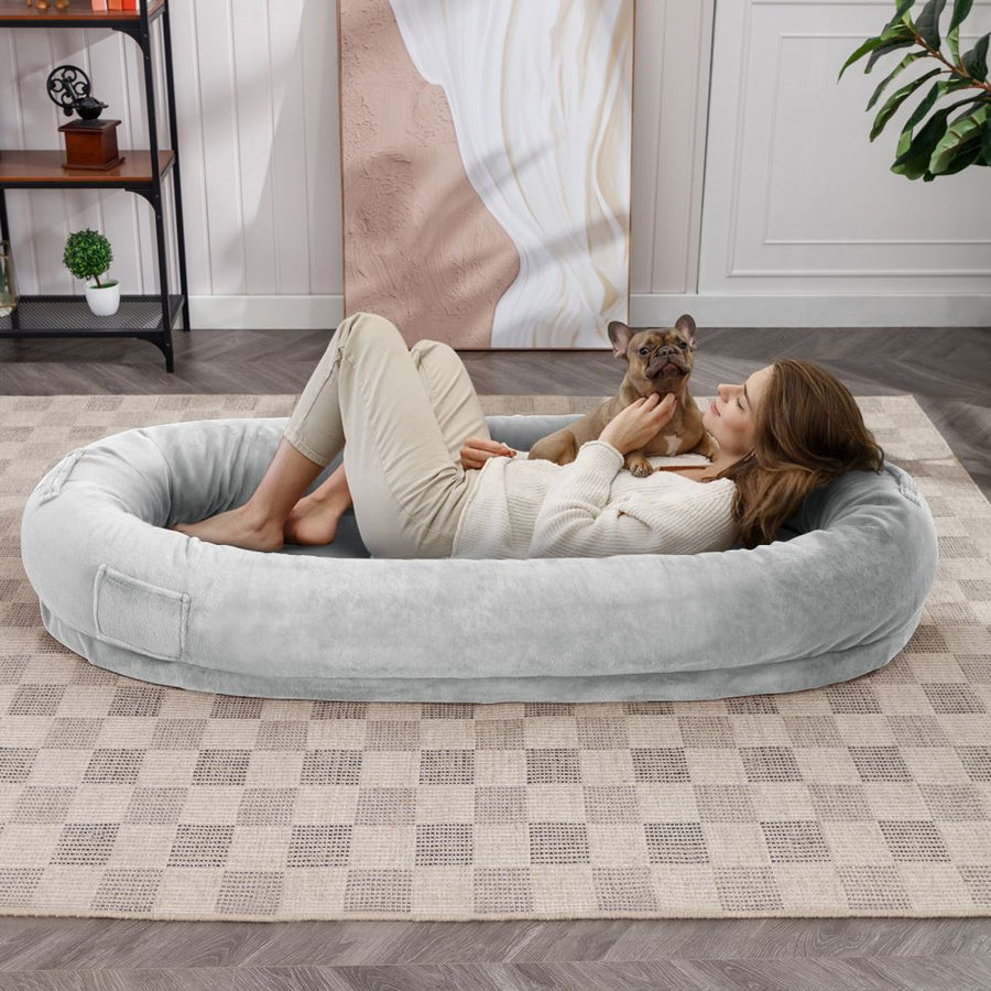 Mjkone Human Dog Bed Human Size Dog Bed for People Adults