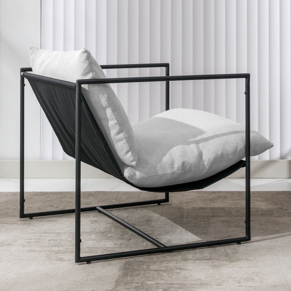Mjkone Modern Sling Accent Chair for Living Room