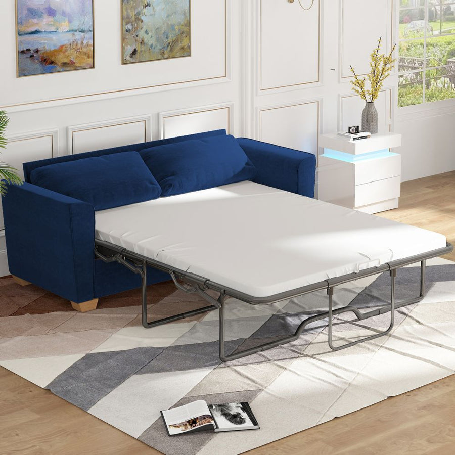 Mjkone 2 In 1 Pull Out Sofa Bed With Mattress ( Twin / Full / Queen )